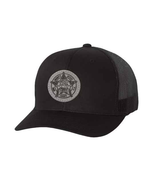 Miami-Dade Sherrif's Office Leather Patch Snapback Retro Trucker Cap ...